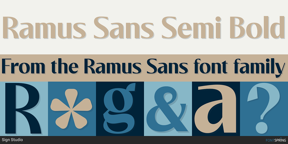 Ramus Sans Semi Bold Font
