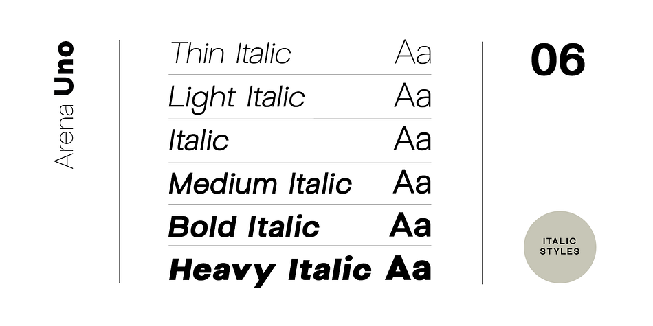 ARENA UNO Font
