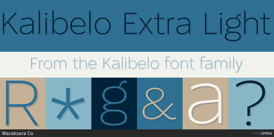 Kalibelo Extra Light Font