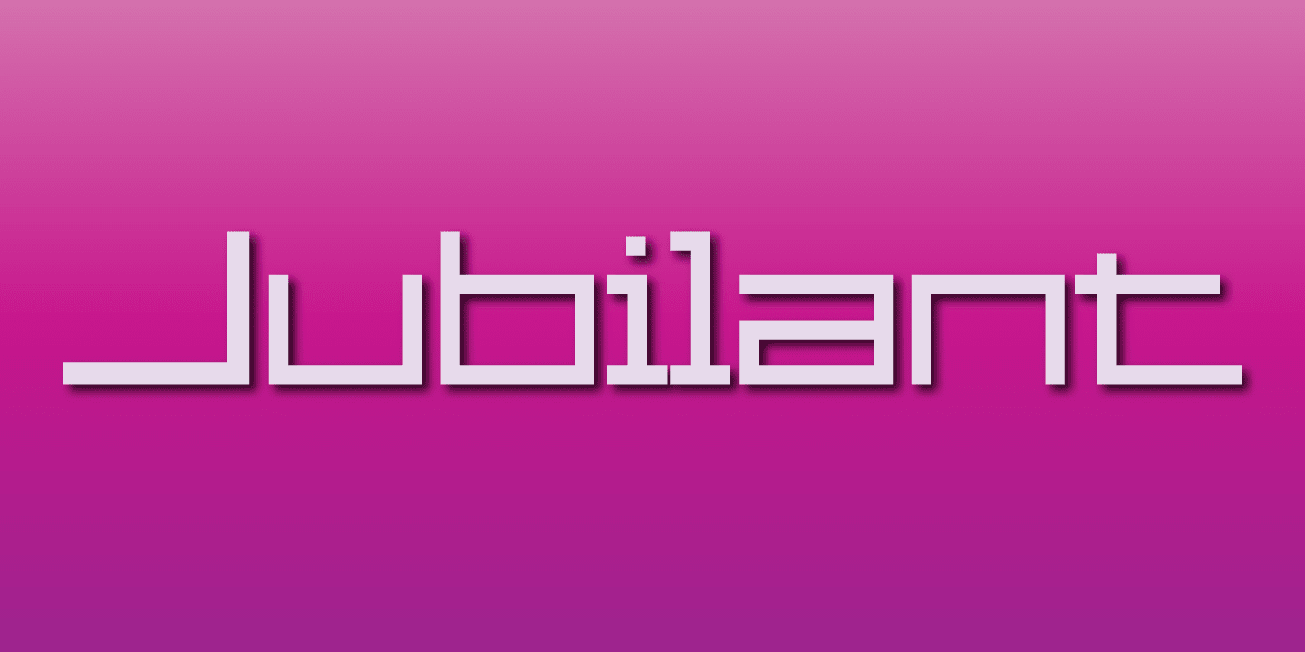 Jubilant Font