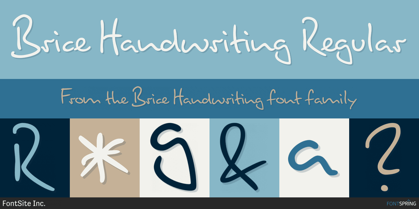 Brice Handwriting Font