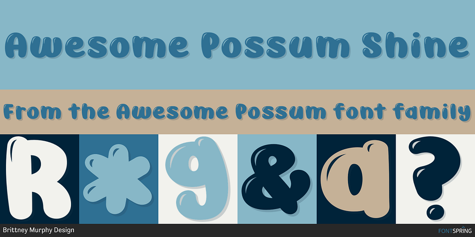 Awesome Possum Shine Font