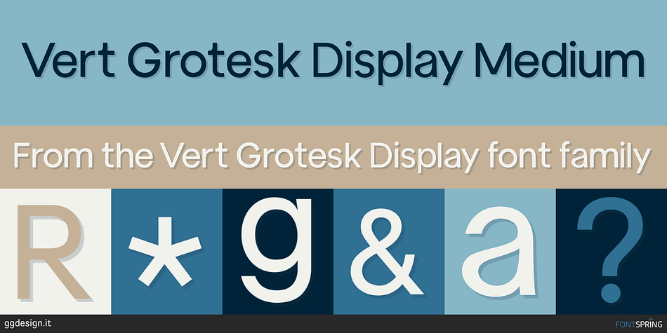 Vert Grotesk Display Medium Font