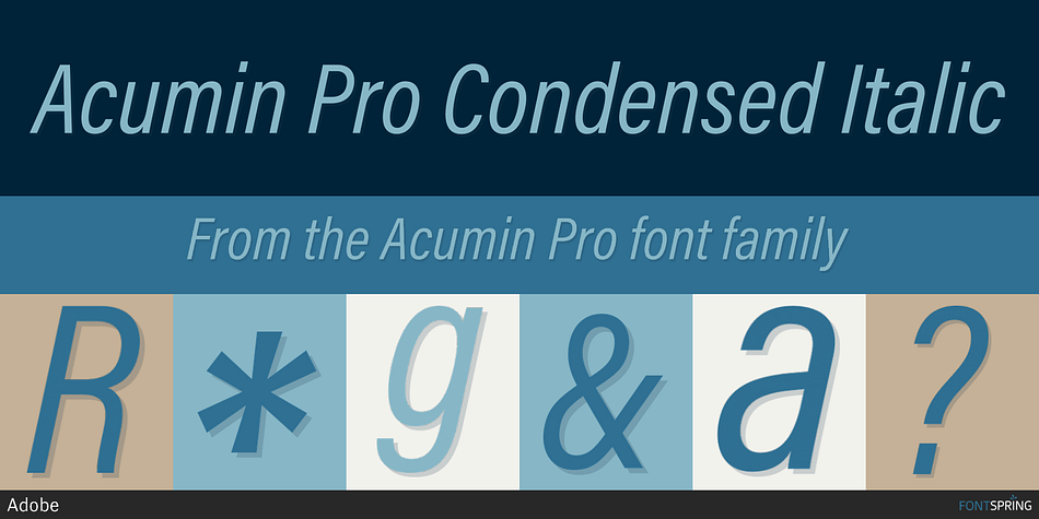 Acumin Pro Condensed Font