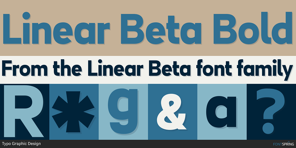 Linear Beta Bold Font