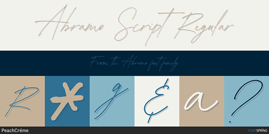 Fonts similar to Abramo