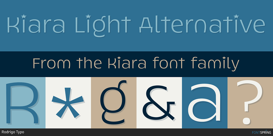 Kiara Light Alternative Font