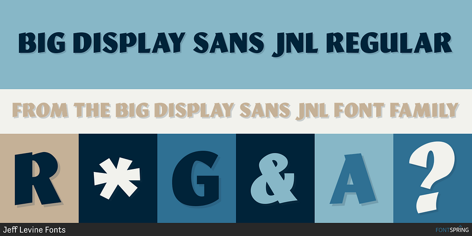 Big Display Sans JNL Regular Font