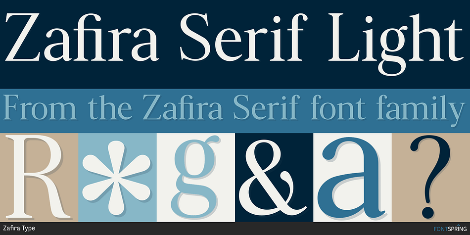 Zafira Serif Font