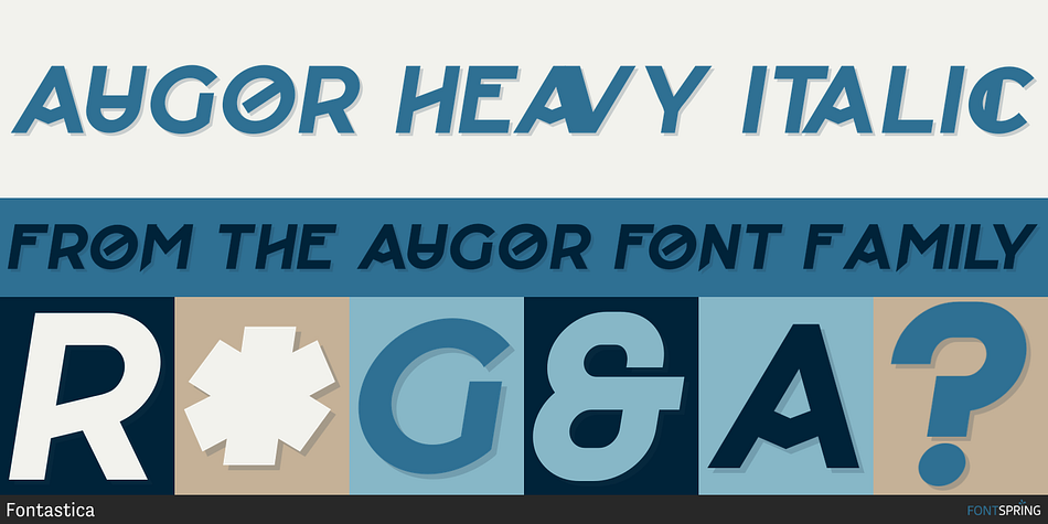 AUGOR Heavy Italic Font