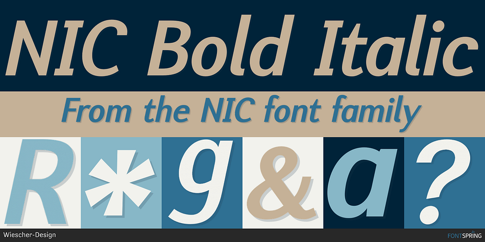 NIC Bold Font