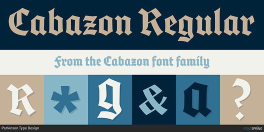 Fonts similar to Cabazon