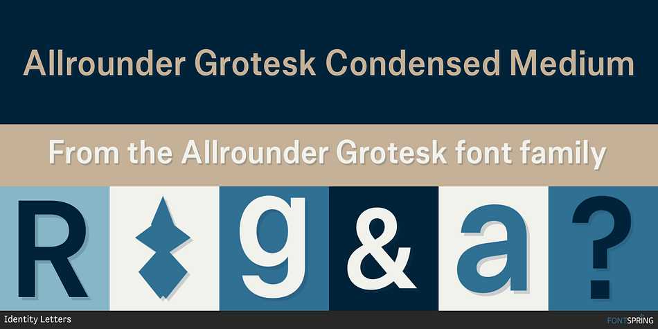 Allrounder Grotesk Condensed Medium Font
