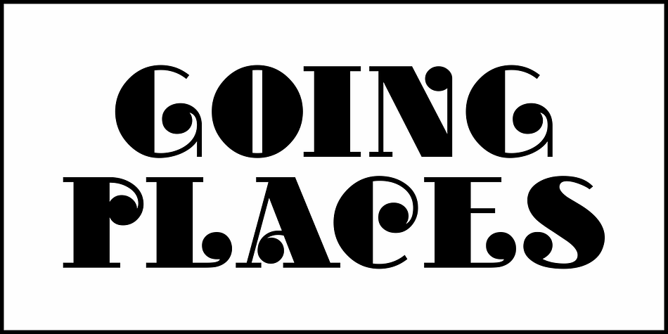 Going Places JNL Font