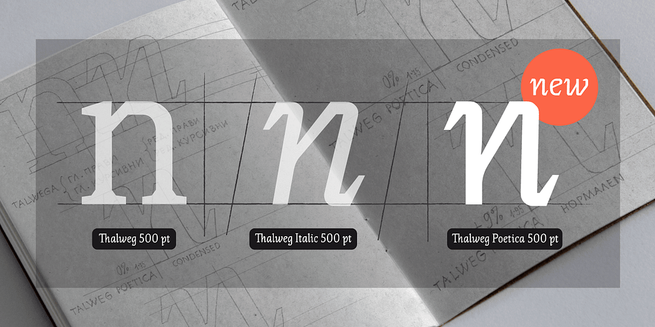 Thalweg Poetica Font