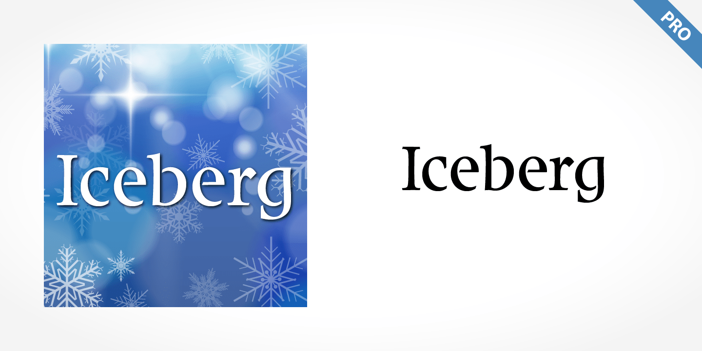 Iceberg Pro Font