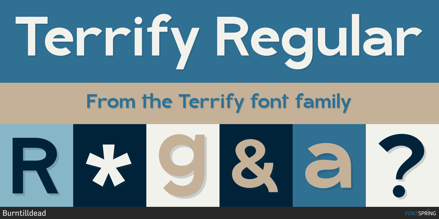 Fonts similar to Terrify