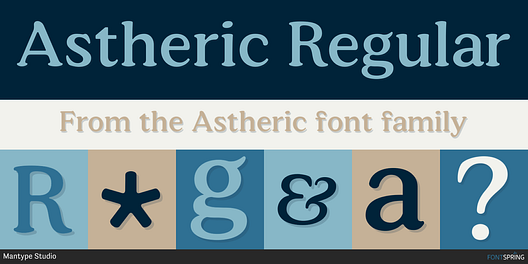 Fonts similar to Astheric