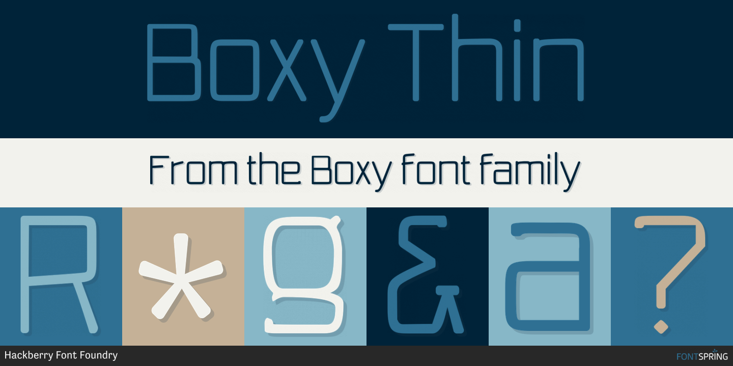 Fonts similar to Boxy
