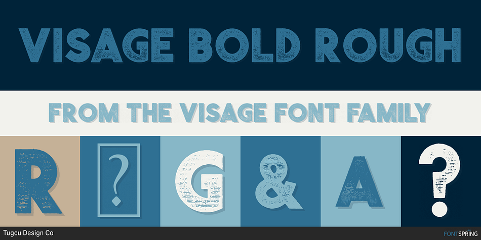 Visage Bold Rough Font