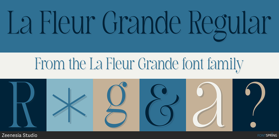 La Fleur Grande Regular Font