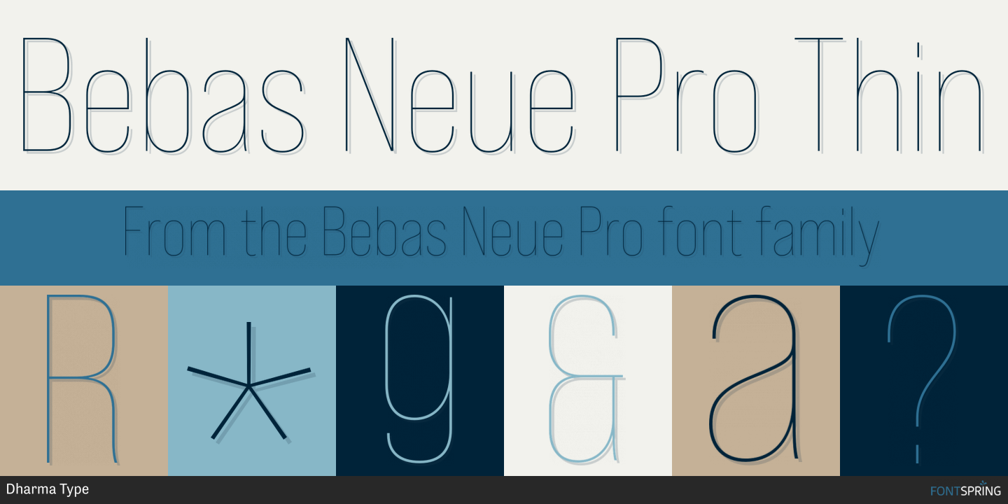 Fonts similar to Bebas Neue Pro