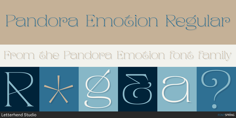Pandora Emotion Regular Font