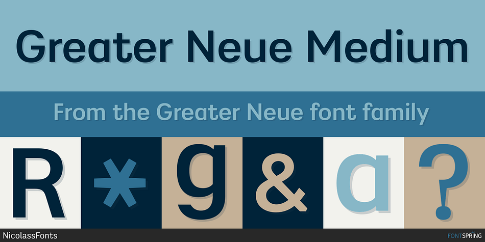 Greater Neue Medium Font