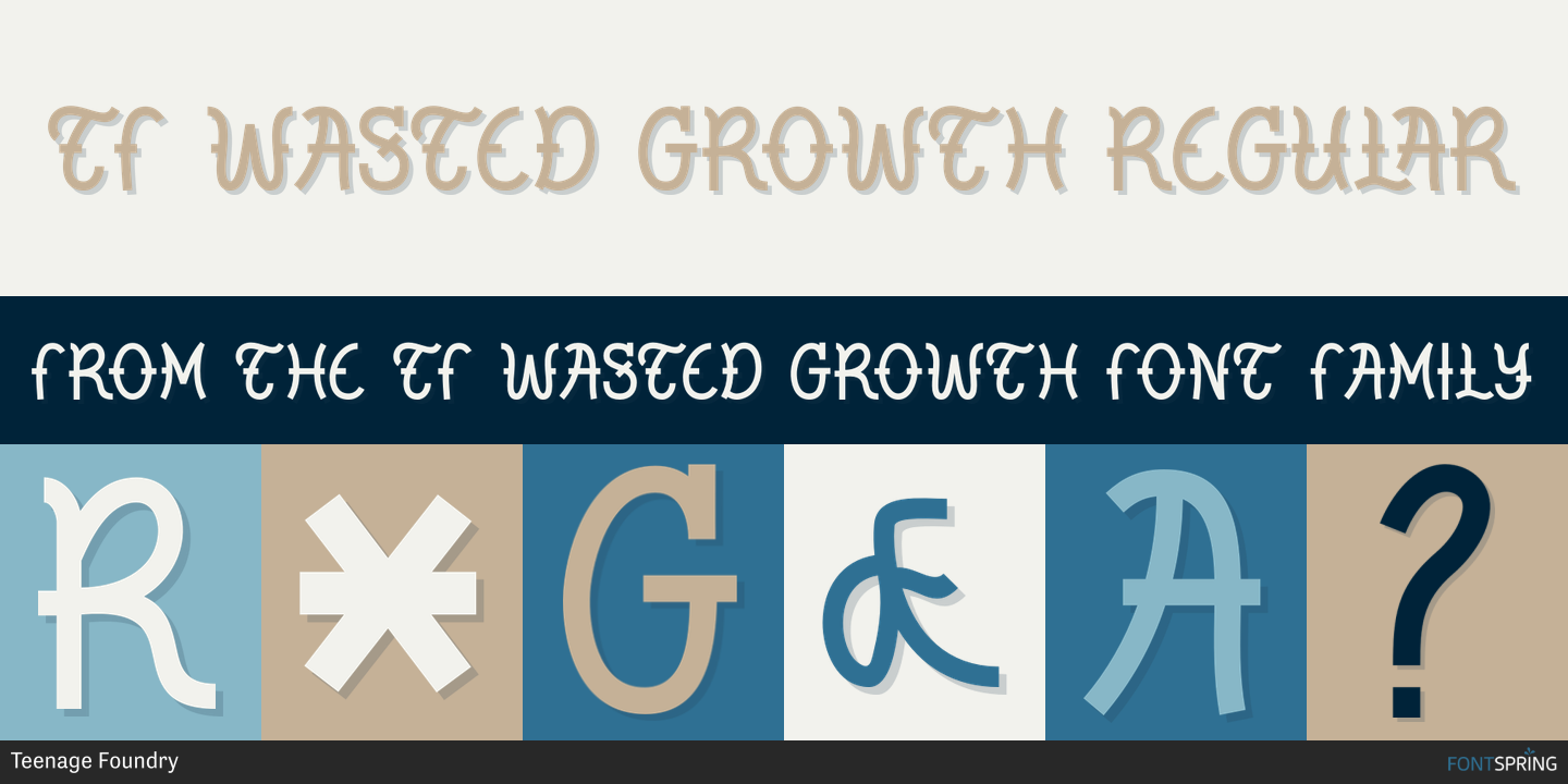 TF Wasted Growth Font