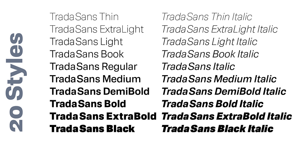 Trada Sans Font