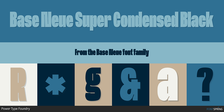 Base Neue Super Condensed Black Font