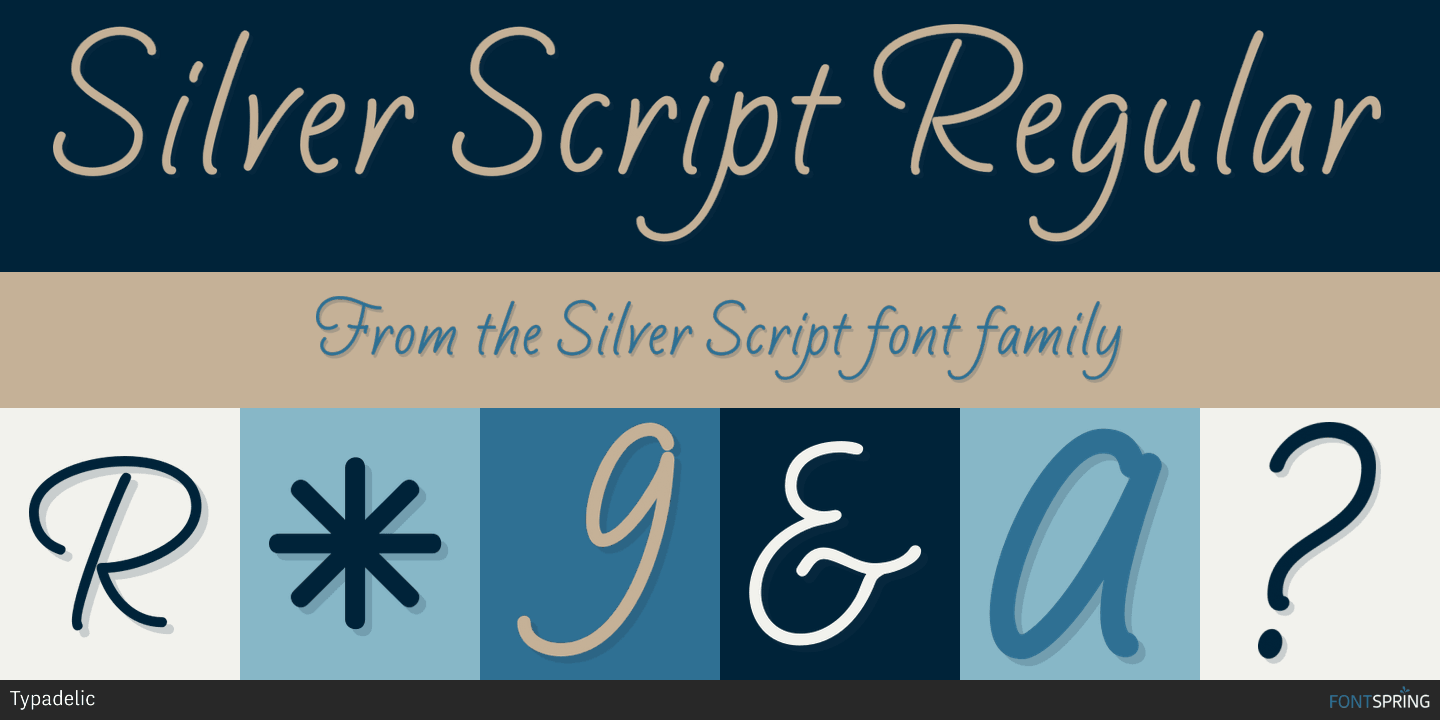 Silver Script Font