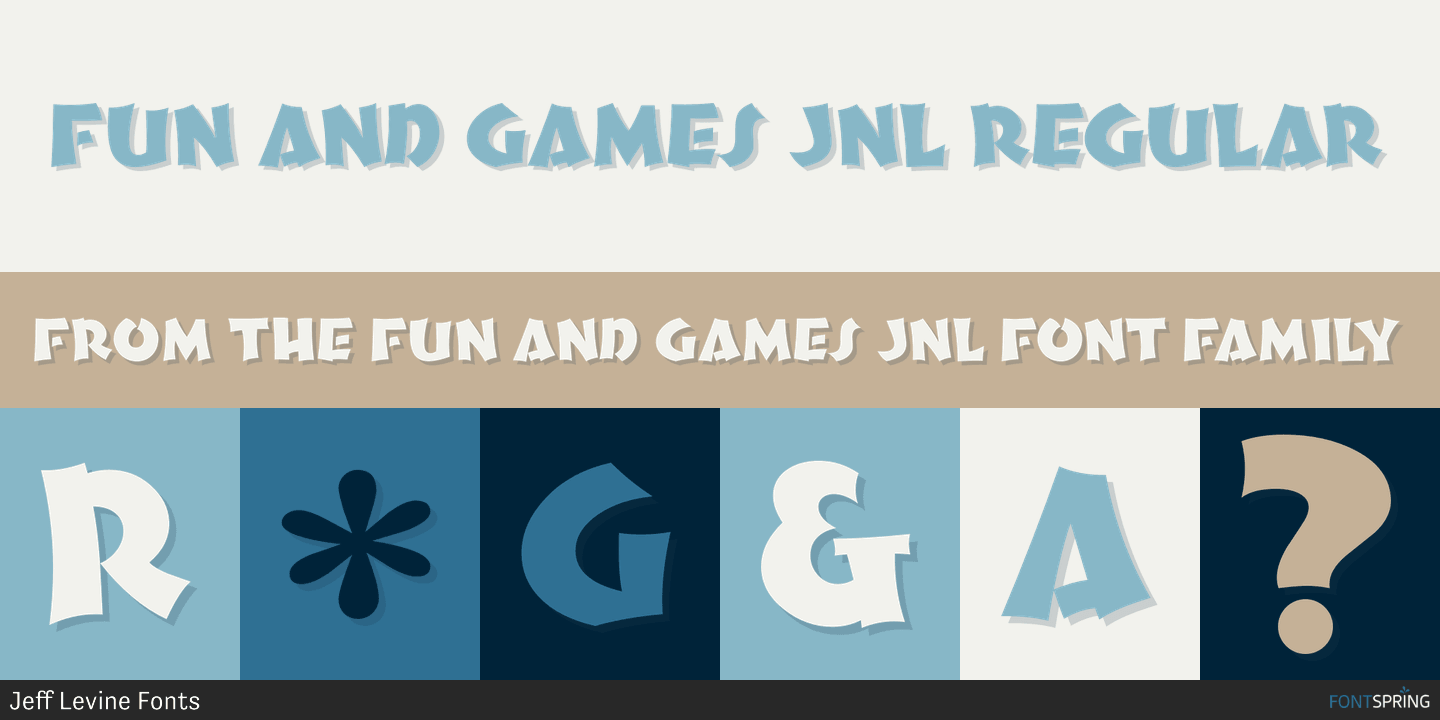 Fun and Games JNL Font