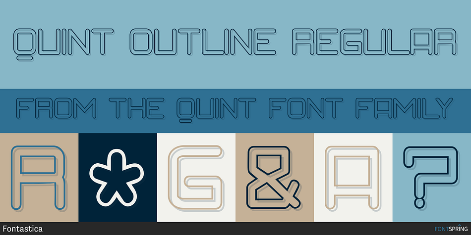 QUINT Outline Regular Font