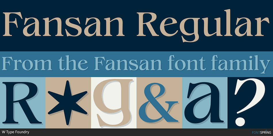 Fansan Regular Font