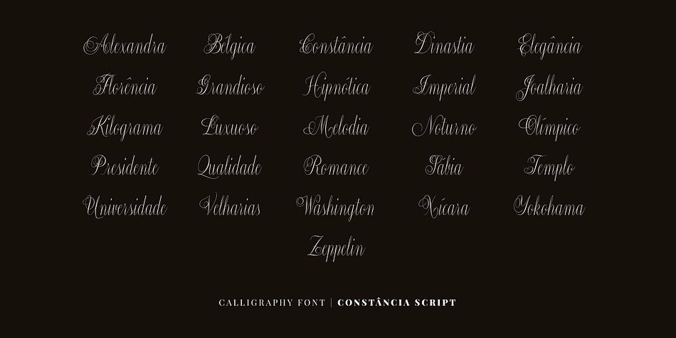 Constância Script Font