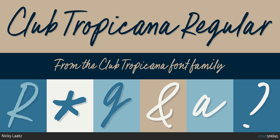 Club Tropicana Regular Font