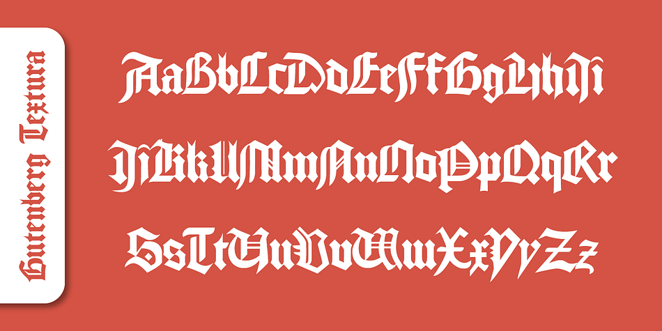 Gutenberg Textura Pro Font