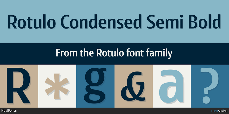 Rotulo Condensed Semi Bold Font