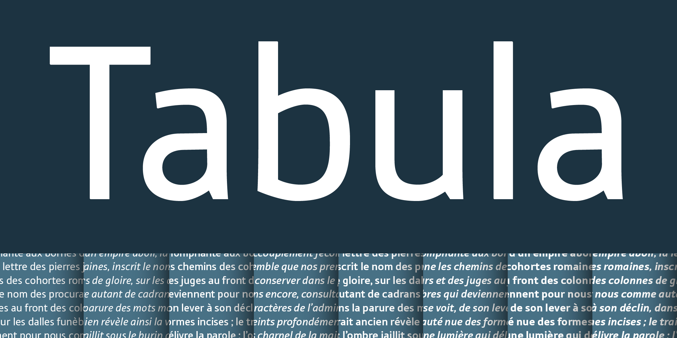 Tabula Font