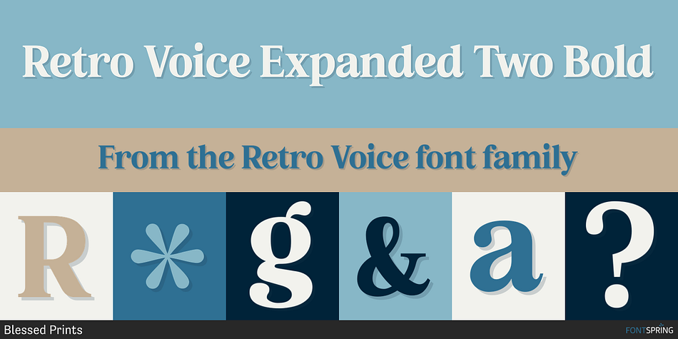 Retro Voice Expanded Two Bold Font