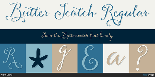 Fonts similar to Butterscotch