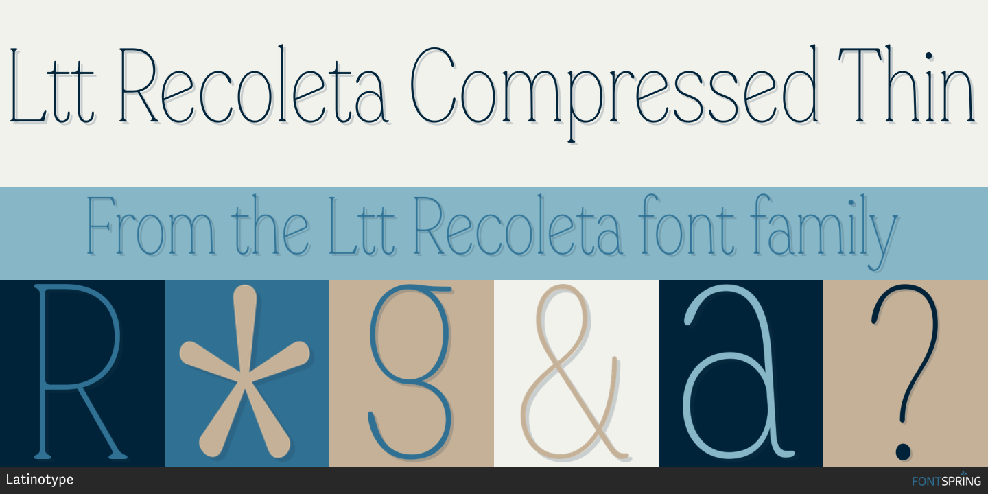 Fonts similar to Ltt Recoleta