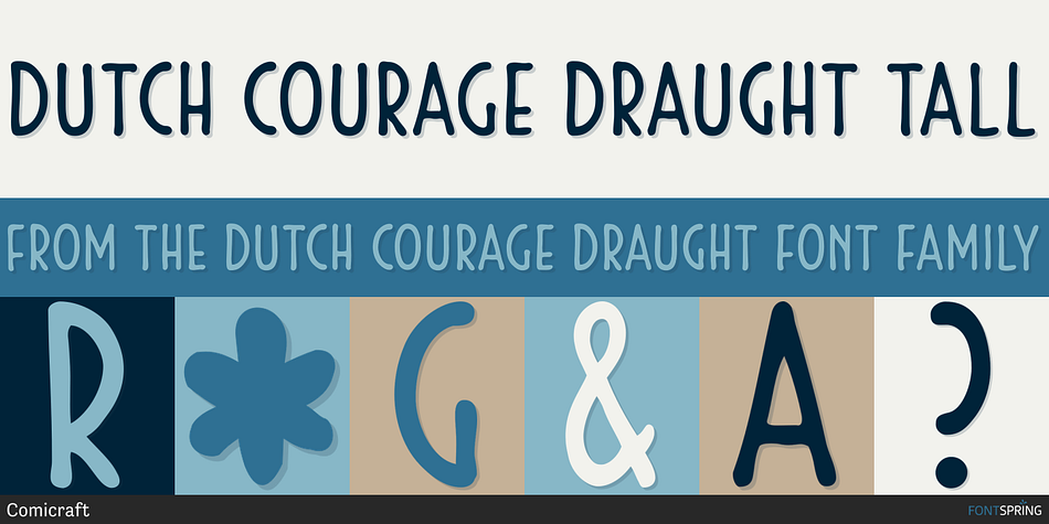 Dutch Courage Draught Tall Font