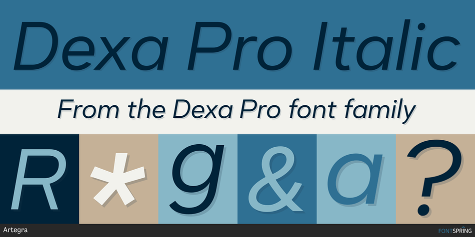 Dexa Pro Italic Font