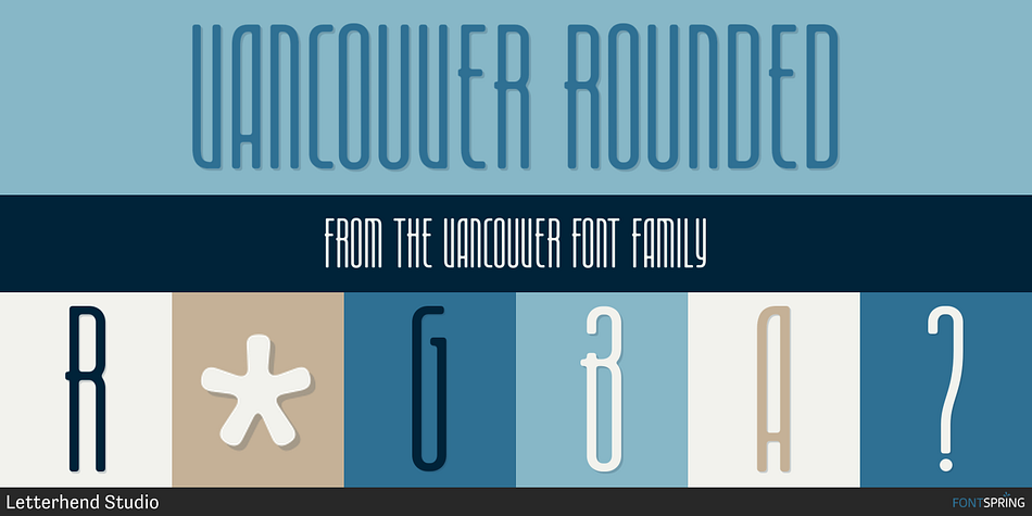 Vancouver Rounded Font