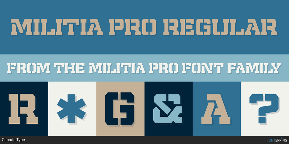 Militia Pro Regular Font