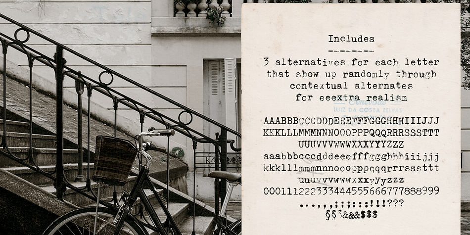 Populaire Typewriter Font
