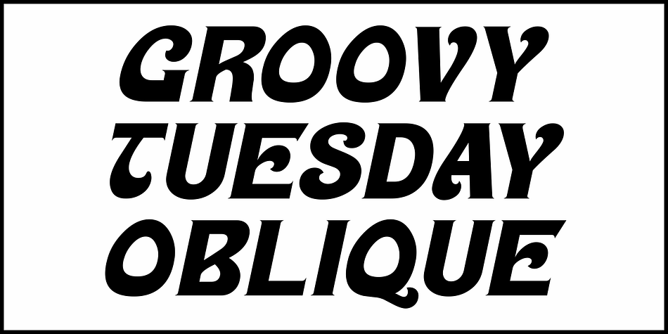 Groovy Tuesday JNL Font