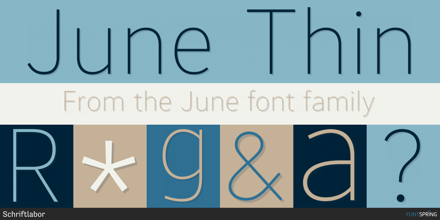 Fonts similar to June